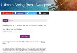 TravelChannel.com/Sweepstakes | Sweepstakes PIT